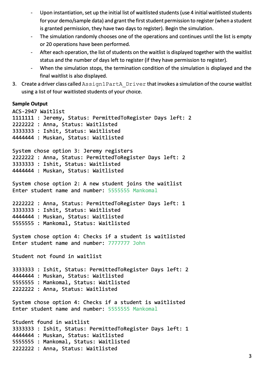 Solved JAVA I AM Finnish PART 1 ONLY DO PART 2 AND PART 3 | Chegg.com