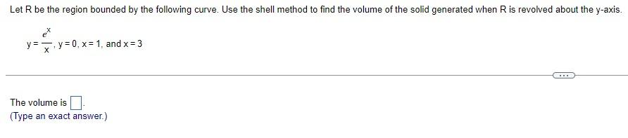 Solved Let R be the region bounded by the following curve. | Chegg.com