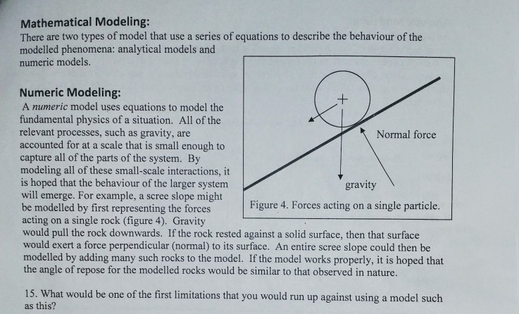 Solved Mathematical Modeling: There are two types of model | Chegg.com