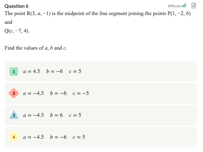 Solved Question 6 Difficulty: 0 The point R(3, a, -1) is the | Chegg.com