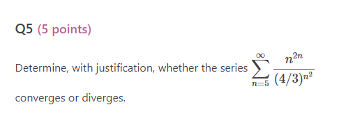 Solved Determine, with justification, whether the series | Chegg.com