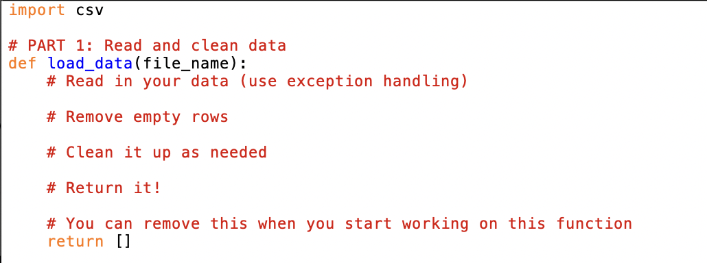 Solved Follow the step and type a code in python. Given csv | Chegg.com