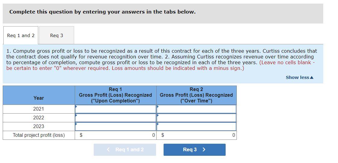 Solved Problem 6-12 (Algo) Long-term contract; revenue | Chegg.com