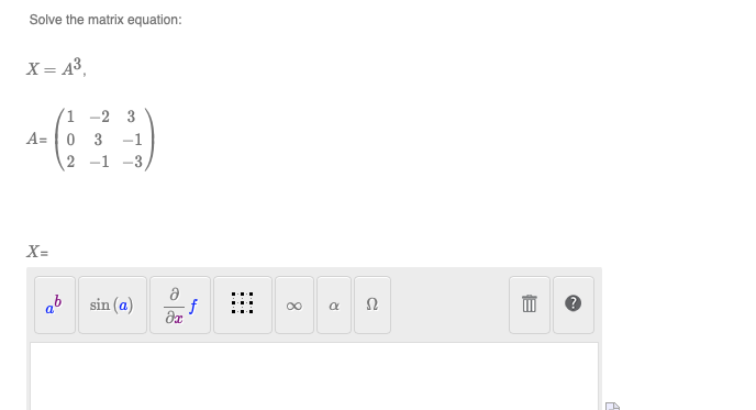 Solved -3-1 A = 30 -1 -1 В. -3 -3 -2 2 -1 -3 Compute A times | Chegg.com