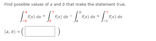Solved iven ∫45f(x)dx=10 and ∫45g(x)dx=−5, evaluate the | Chegg.com