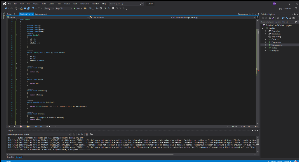 Solved Lub 7A X Fil. ESEL View Gil Project Build Dibuy Tal | Chegg.com