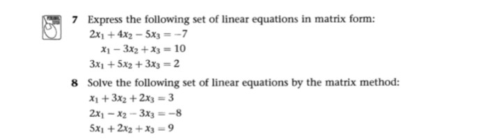 Solved 7 Express the following set of linear equations in | Chegg.com