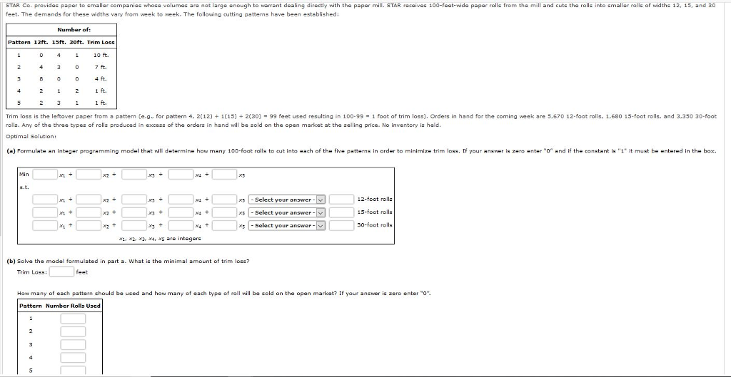 Solved STAR Co. provides paper to smaller companies whose | Chegg.com