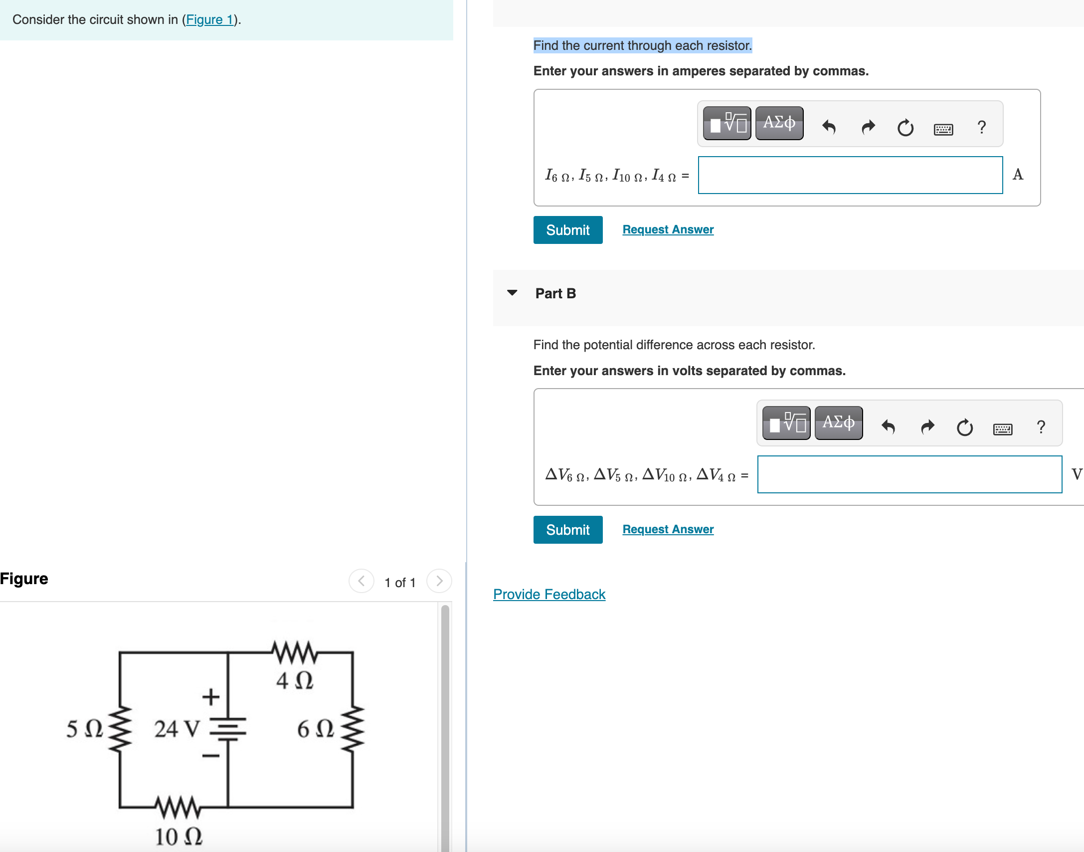 Solved Consider the circuit shown in (Figure 1).Find the | Chegg.com