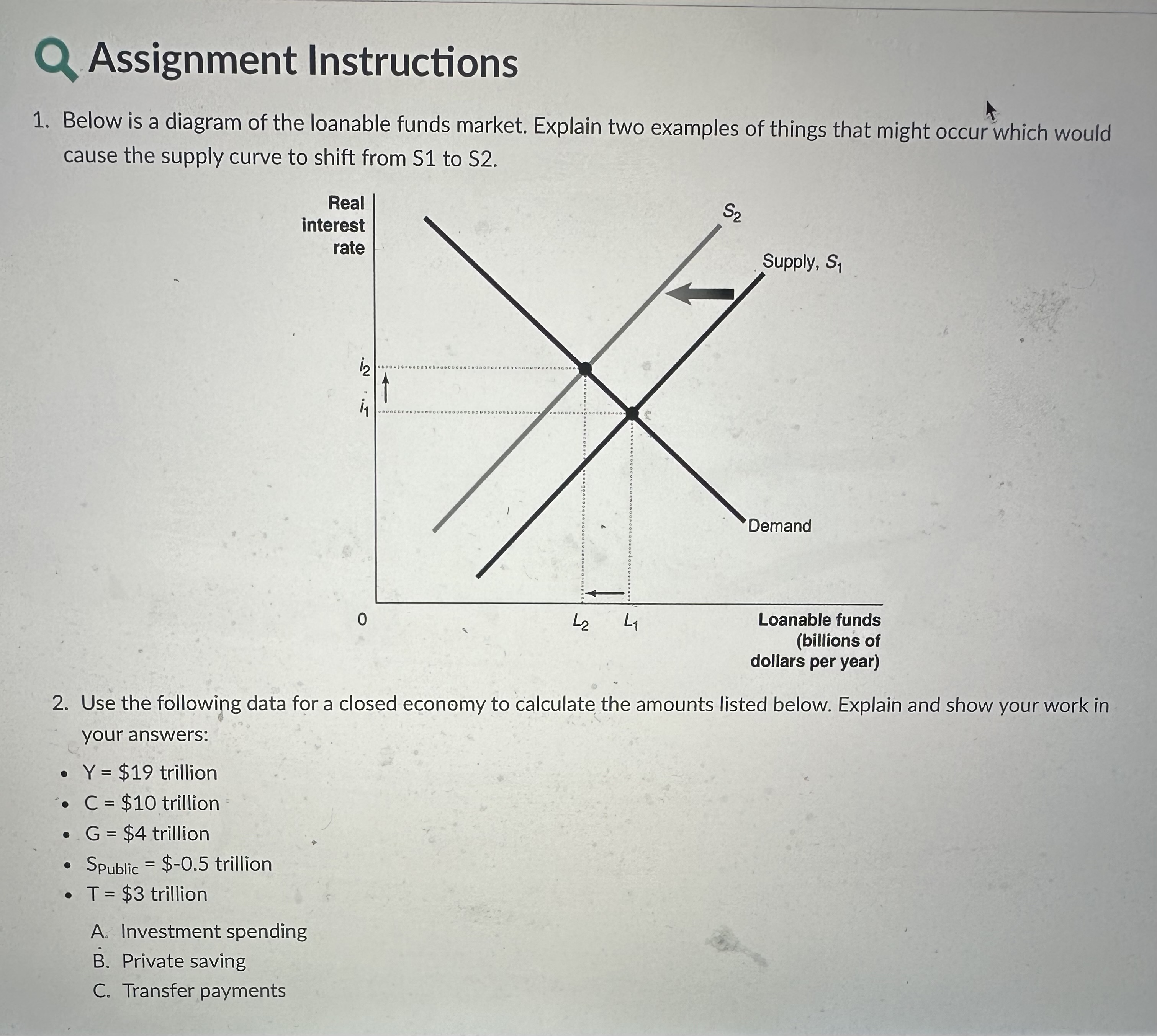 Solved Assignment Instructions 1. Below is a diagram of the | Chegg.com