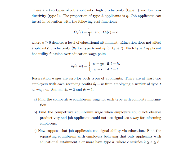 There is a typo. Change "/theta_h = 2" to "/theta_h = | Chegg.com