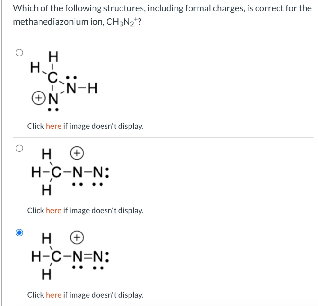 Solved Which of the following structures, including formal | Chegg.com