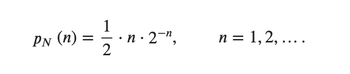Let 𝑁 be a positive integer random variable with PMF | Chegg.com