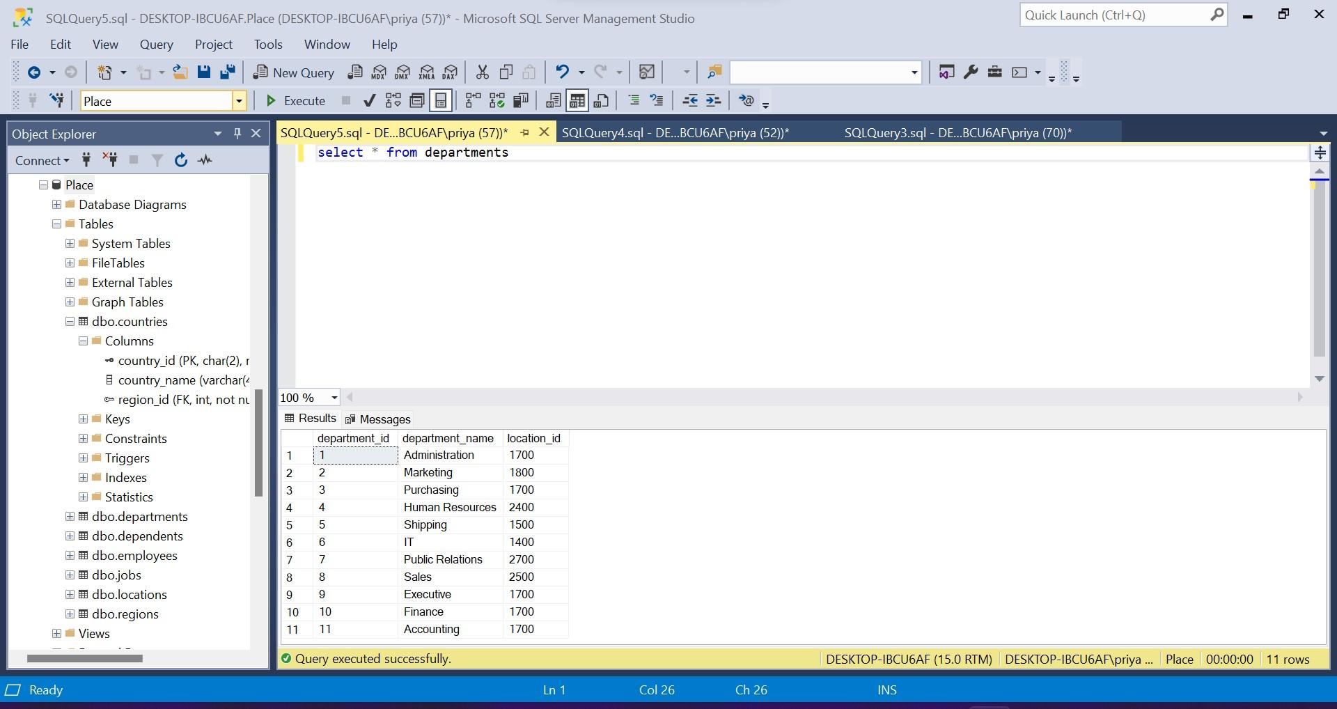 Solved 11) Provide an extract of all employees that earn | Chegg.com