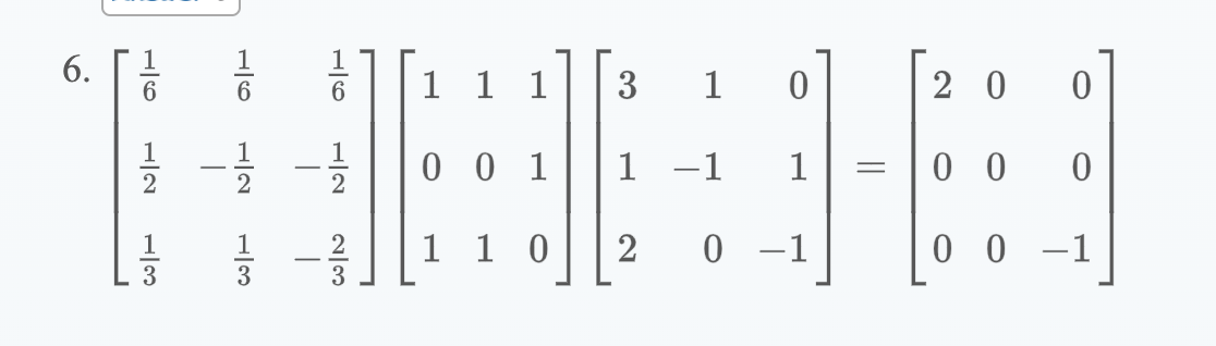 Solved In Exercises 5,6, and 7, a diagonalization of the | Chegg.com