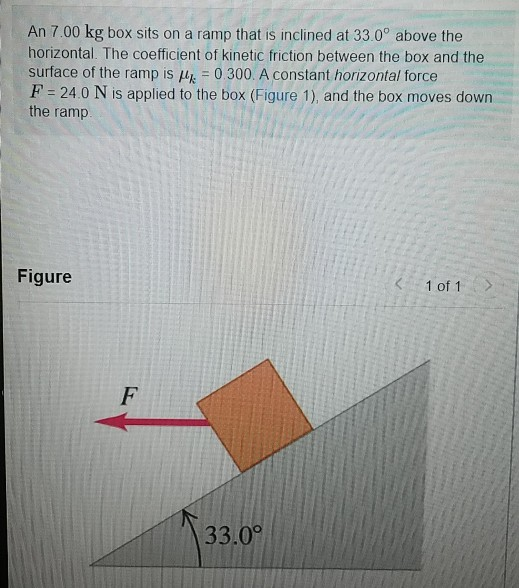 Solved if the box is initially at rest, what is the speed 2 | Chegg.com