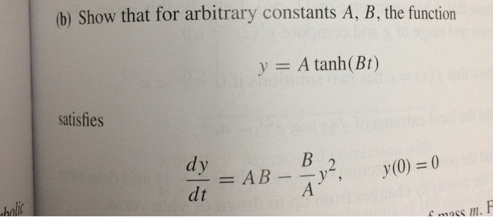 Solved Show that for arbitrary constants A, B, the function | Chegg.com