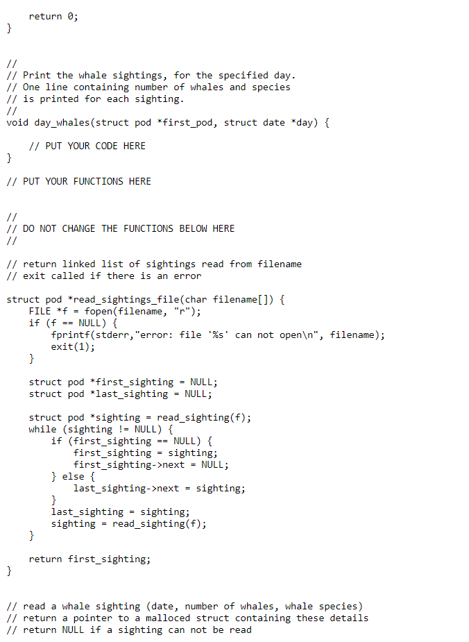 Solved Can you write codes in C programmingthis is the | Chegg.com