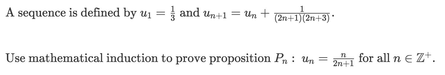Solved A sequence is defined by U1 = į and Un+1 = Un + | Chegg.com