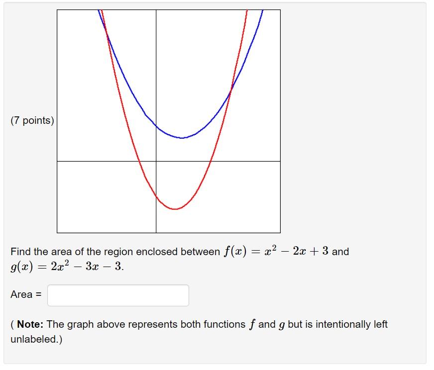 Solved Find the area of the region enclosed between | Chegg.com