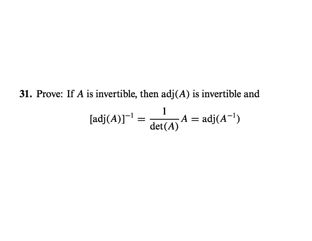 Solved 12. adjoint inverses a) b) Do Supplementary Exercises | Chegg.com