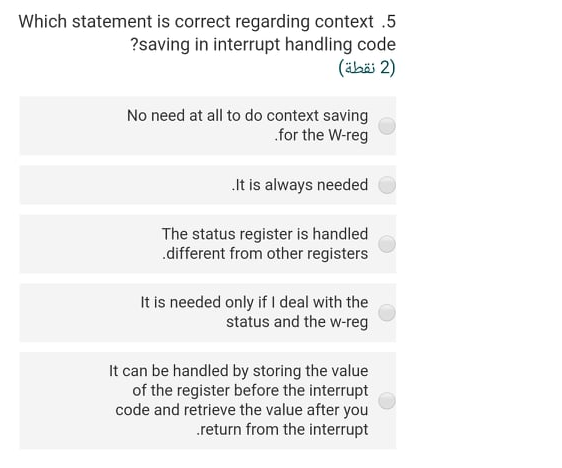 Solved Which statement is correct regarding context .5 | Chegg.com
