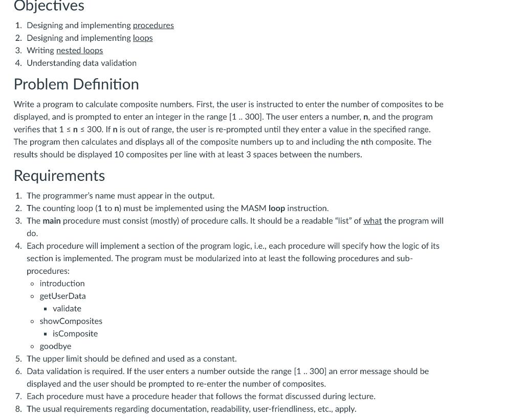 Assembly language 32 program CS271 I am getting the | Chegg.com