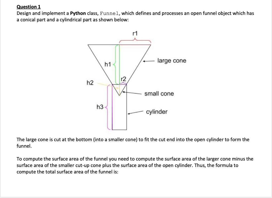 Solved Question 1 Design and implement a Python class, | Chegg.com