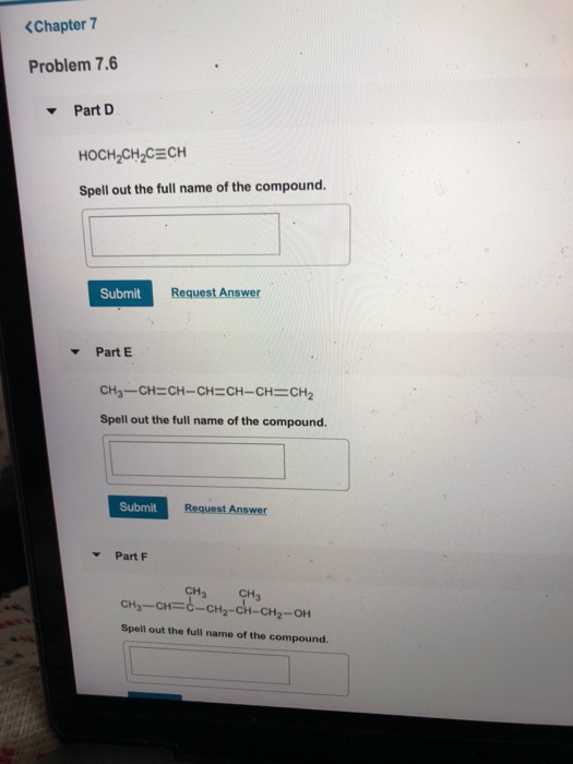 Solved See section 7.2 (Page 292) PartA Name the following | Chegg.com