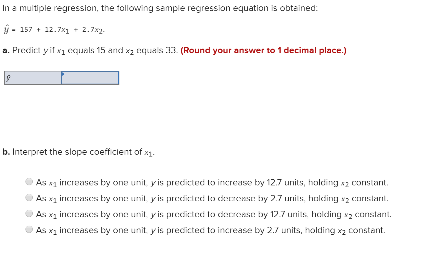Solved In a multiple regression, the following sample | Chegg.com
