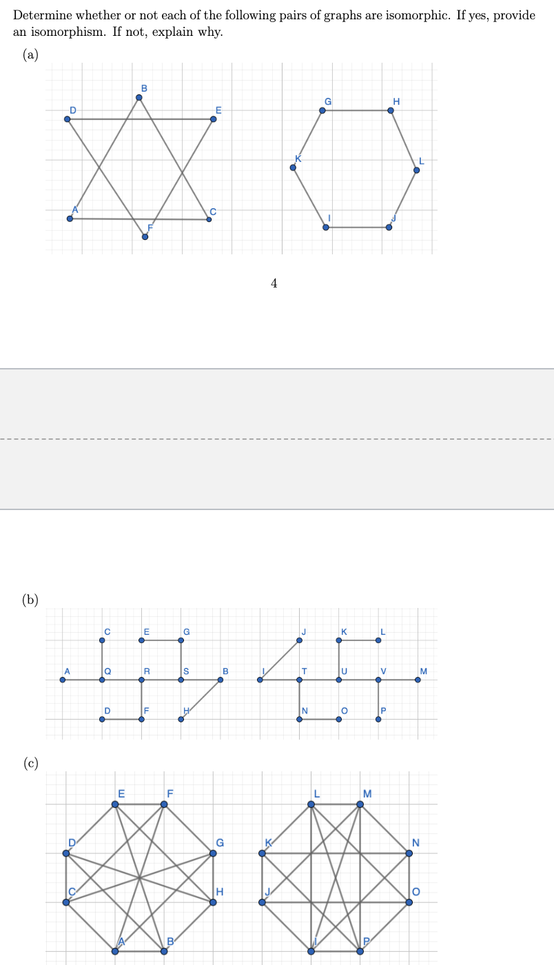 Solved Determine whether or not each of the following pairs | Chegg.com
