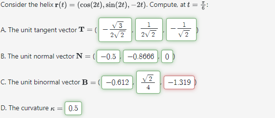 Solved Consider the helix r(t)=(cos(2t),sin(2t),−2t). | Chegg.com