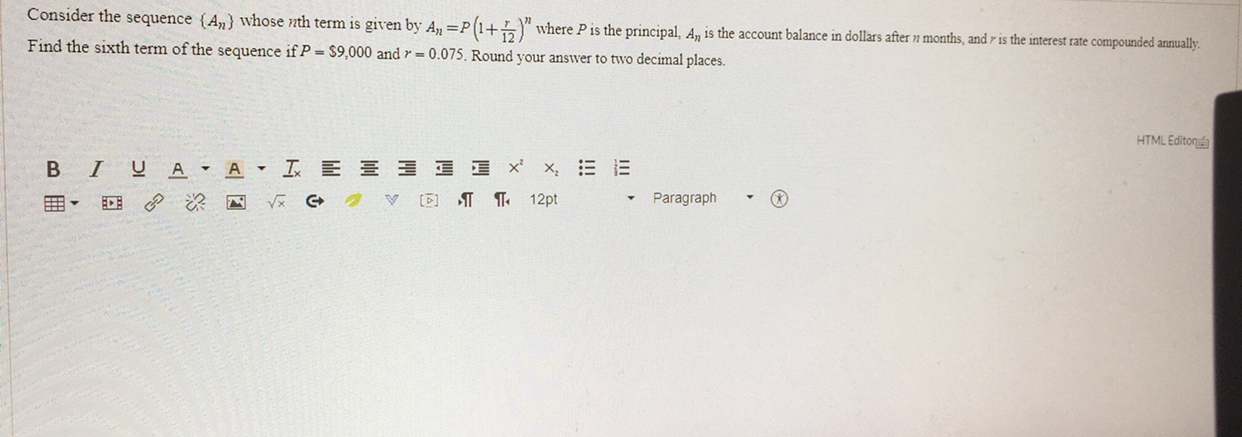 Solved Consider the sequence {A,) whose nth term is given by | Chegg.com