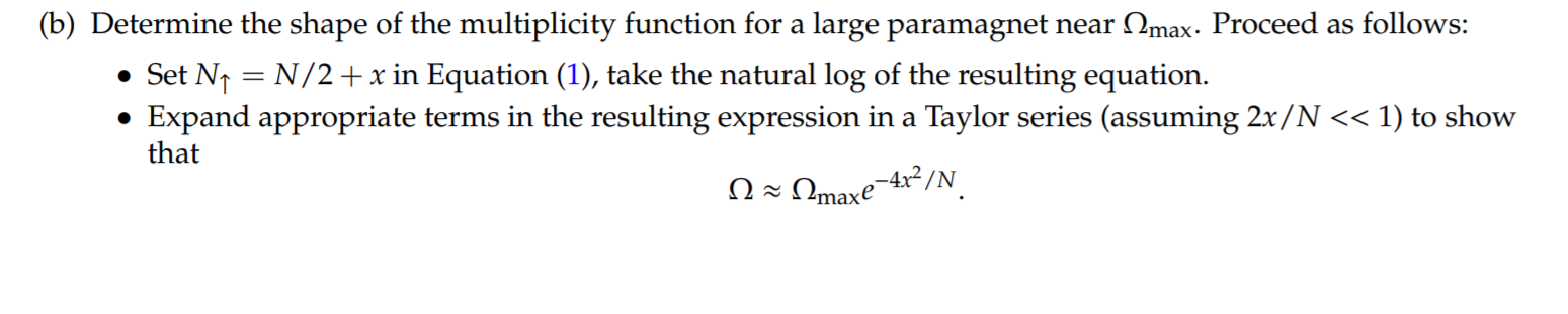 Solved 2. (20 points) Consider a two-state paramagnet | Chegg.com