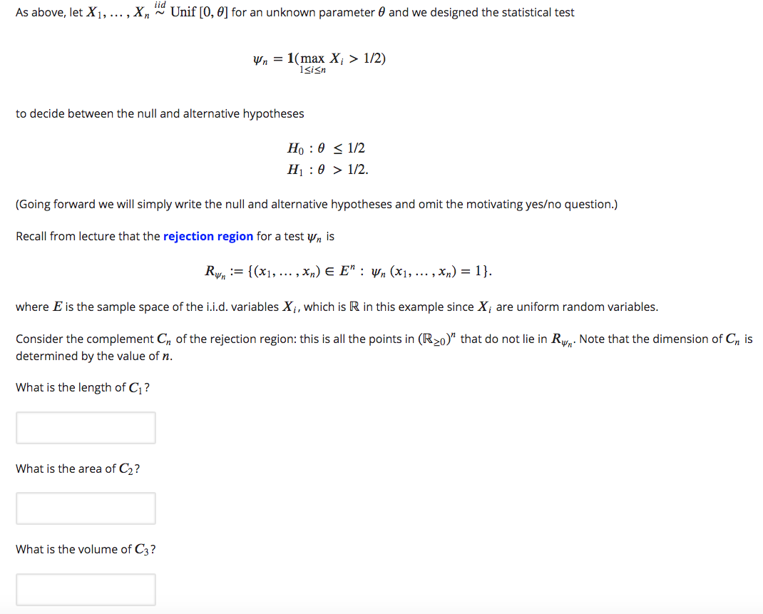 As above, let X1, ... , Xn" Unif[0,0] for an unknown | Chegg.com