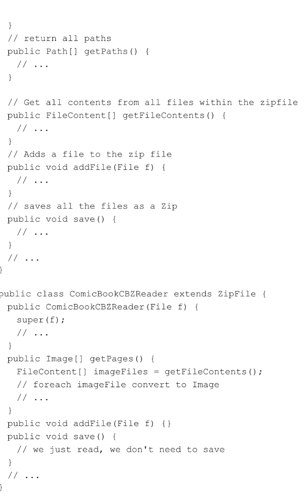 Solved *Liskov Substitution Principle* This Java code is | Chegg.com