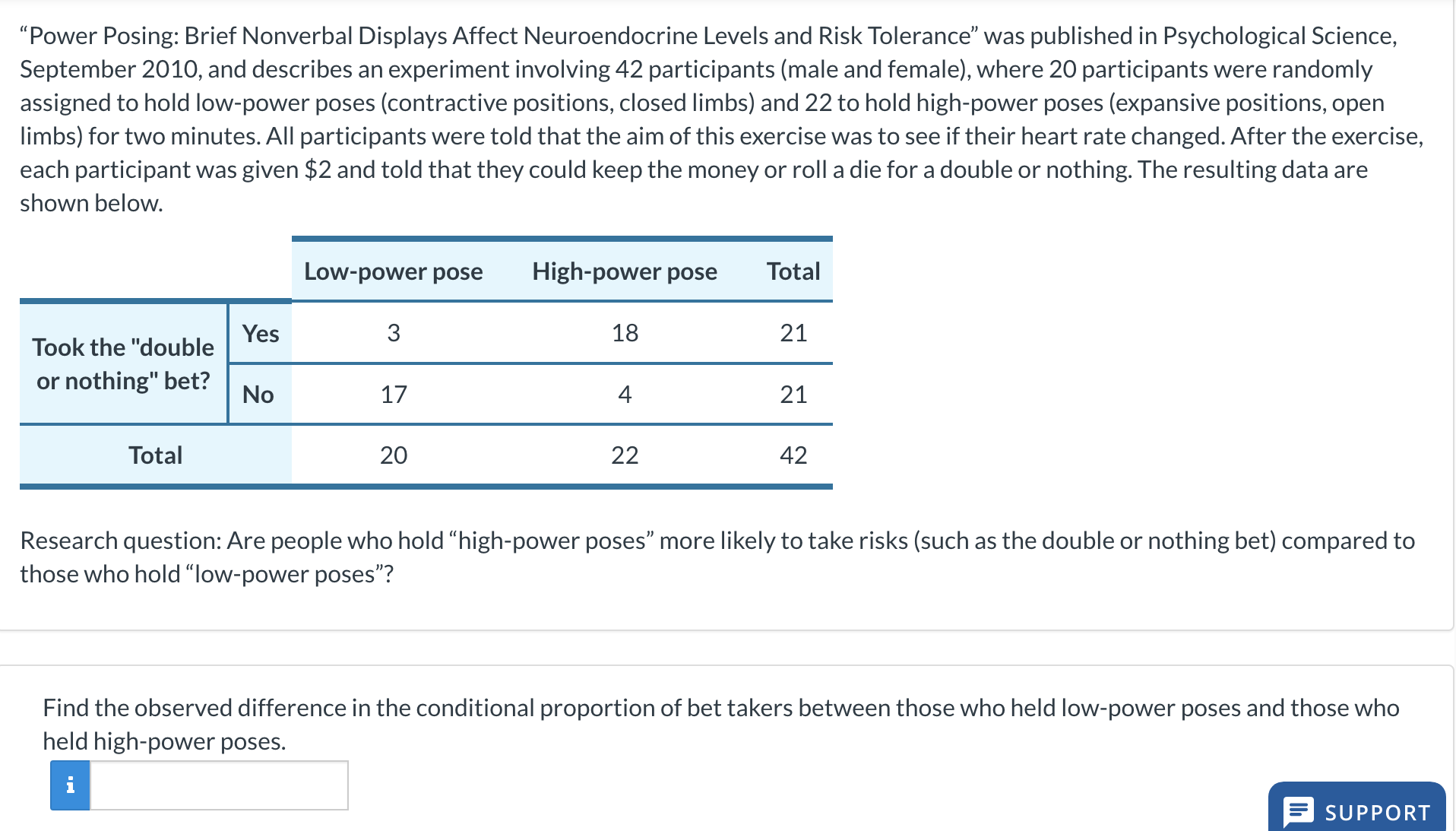 Solved "Power Posing: Brief Nonverbal Displays Affect | Chegg.com