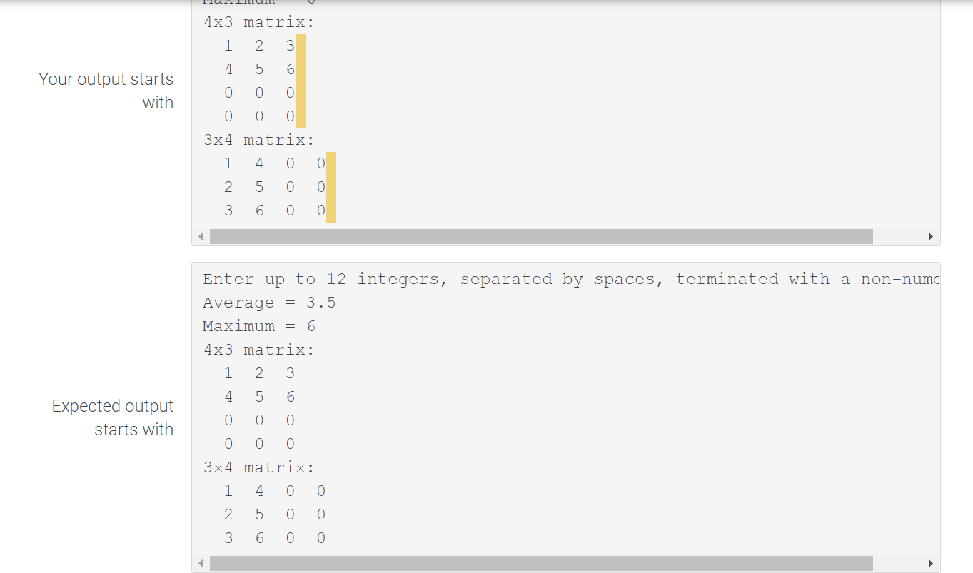 Solved I am not sure why there is this spacing issue in the | Chegg.com