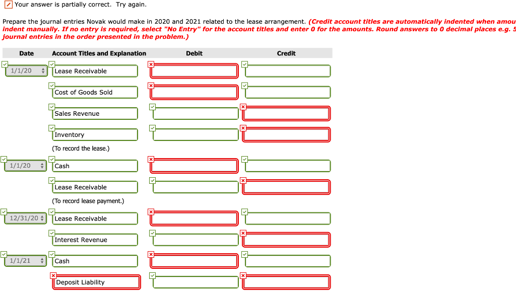 Solved Problem 21-06 (Part Level Submission) Novak Leasing | Chegg.com