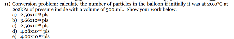 Solved 1) Conversion problem: calculate the number of | Chegg.com