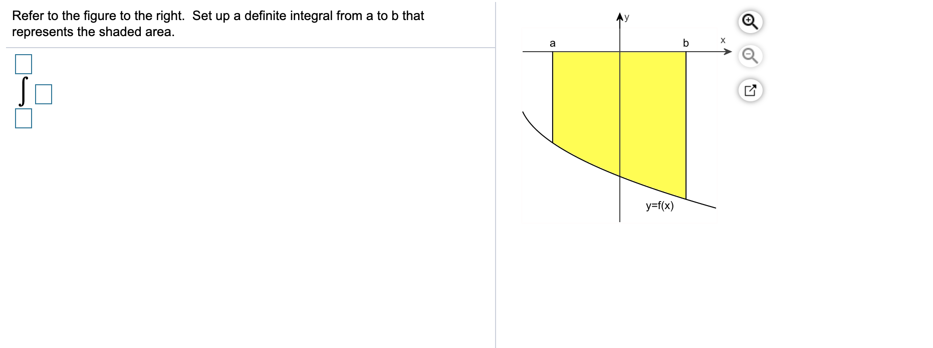 Solved Refer to the figure to the right. Set up a definite | Chegg.com