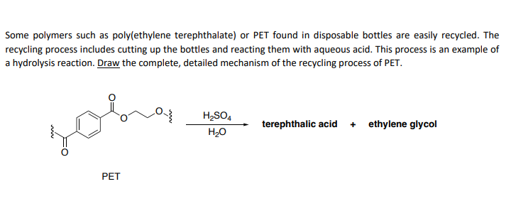 Solved Some polymers such as poly(ethylene terephthalate) or | Chegg.com