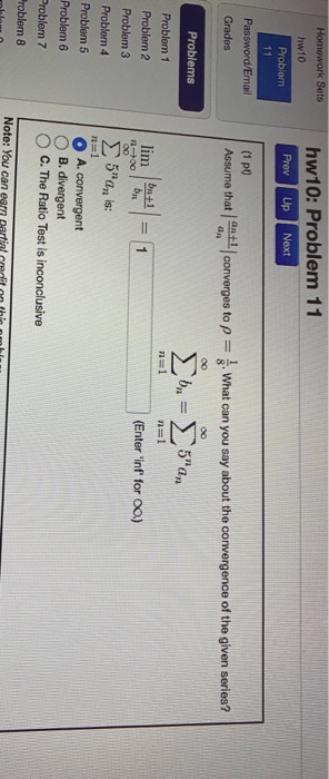 Solved hw10: Problem 11 Prev Up Next Sets hw1o Pass (1 pt) | Chegg.com