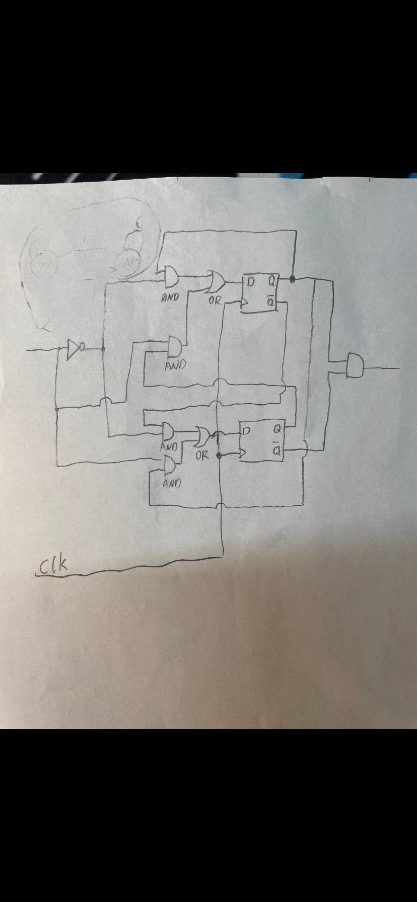 Solved Given the following circuit build this FSM in tinker | Chegg.com