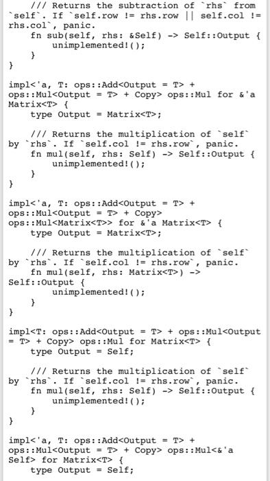 Solved use std::{ops, fmt}; #[derive(PartialEq, Debug)] pub | Chegg.com