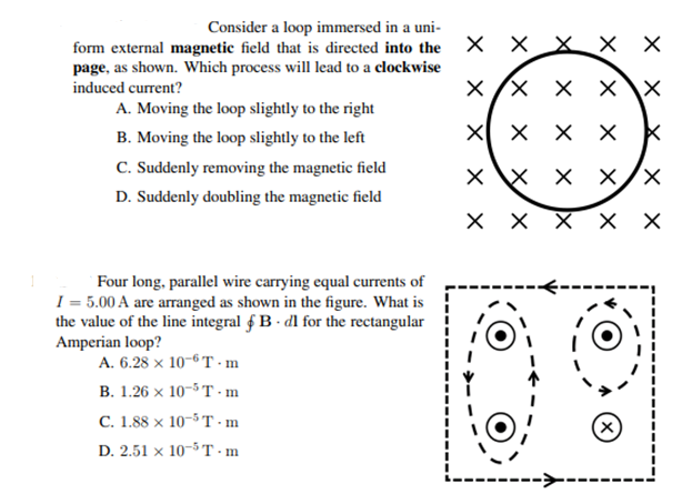 Solved Consider a loop immersed in a uni- form external | Chegg.com