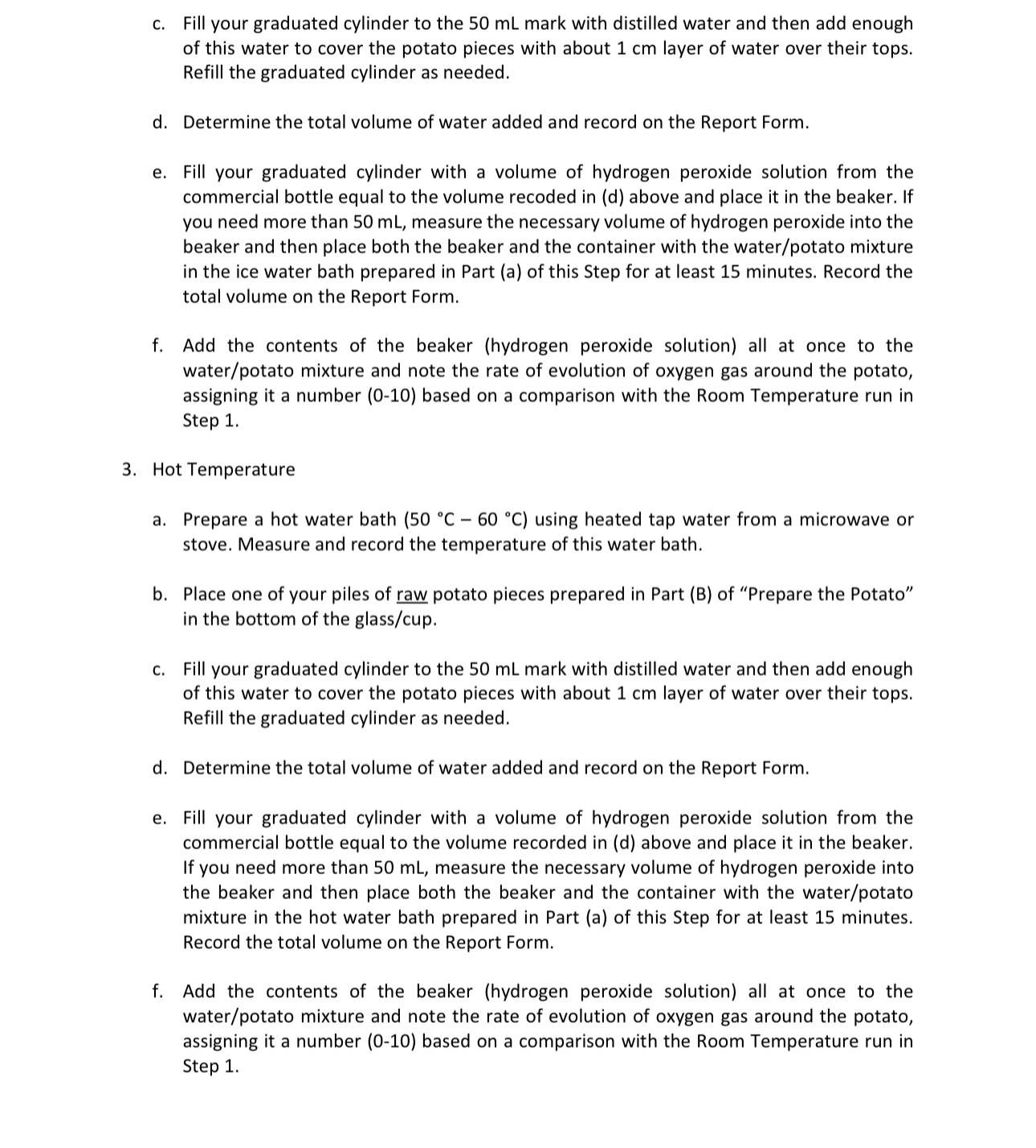 Introduction Hydrogen peroxide is a common chemical | Chegg.com