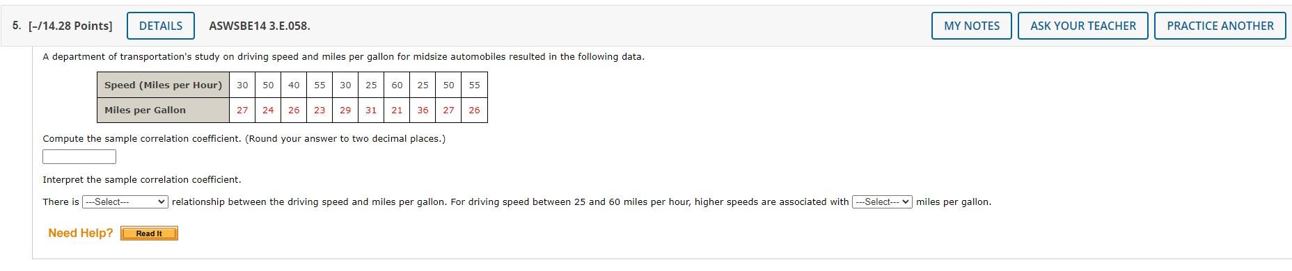 Solved A department of transportation's study on driving | Chegg.com