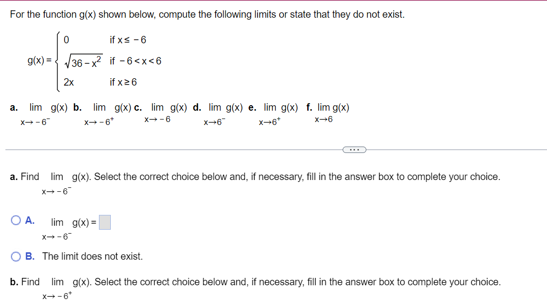 Solved For the function g(x) shown below, compute the | Chegg.com