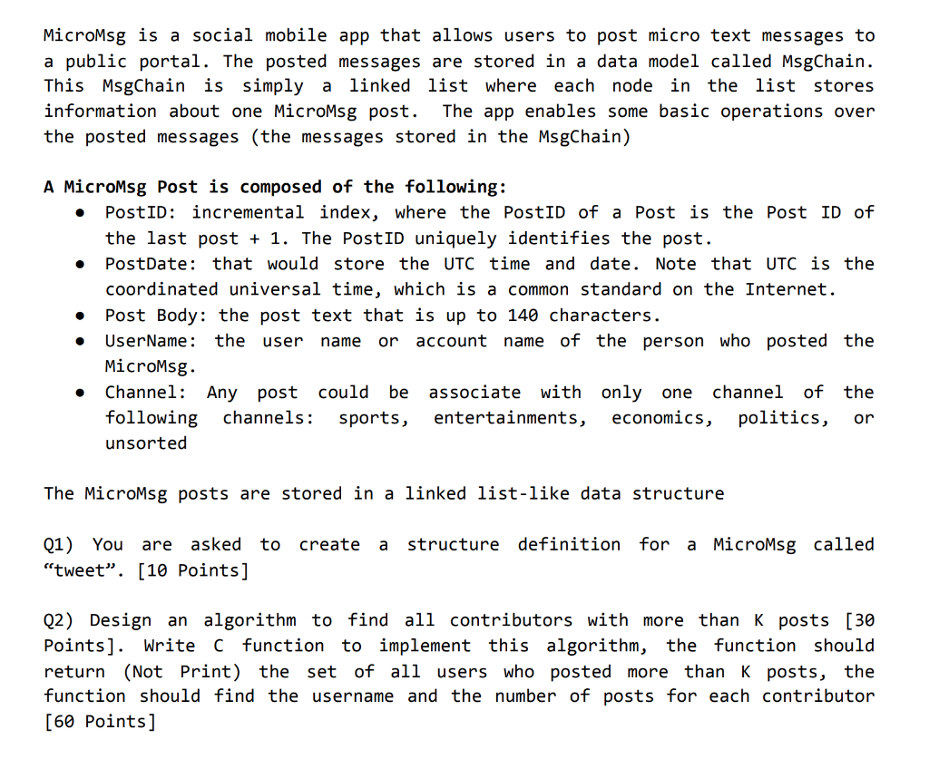 In C Programming You can use this algorithm to | Chegg.com